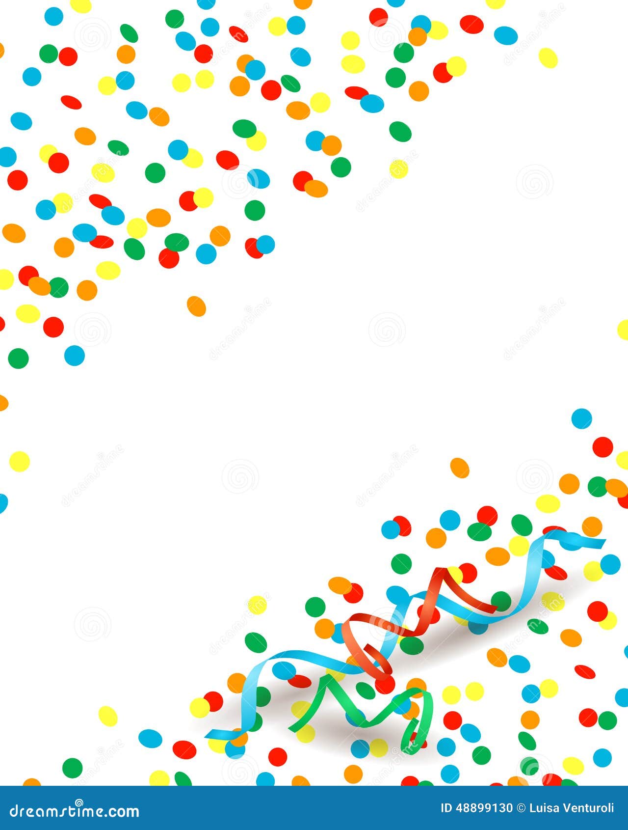 Streamers Background Design With Birthday Patterns For Birthday Party ...