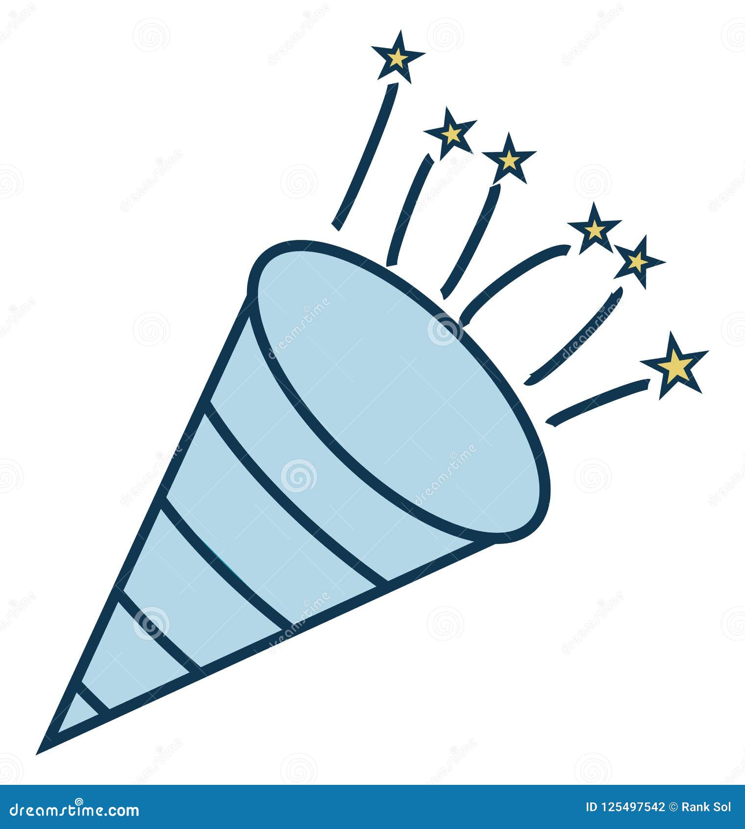 Confetti, Streamers Isolated Vector Icon for Party and Celebration ...