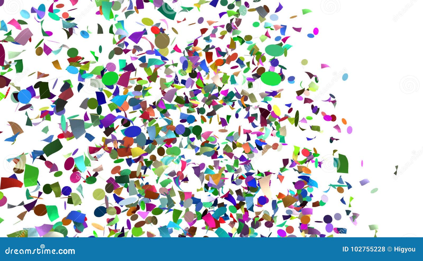 Confetti Sweep stock footage. Video of assortment, rendering - 102755228