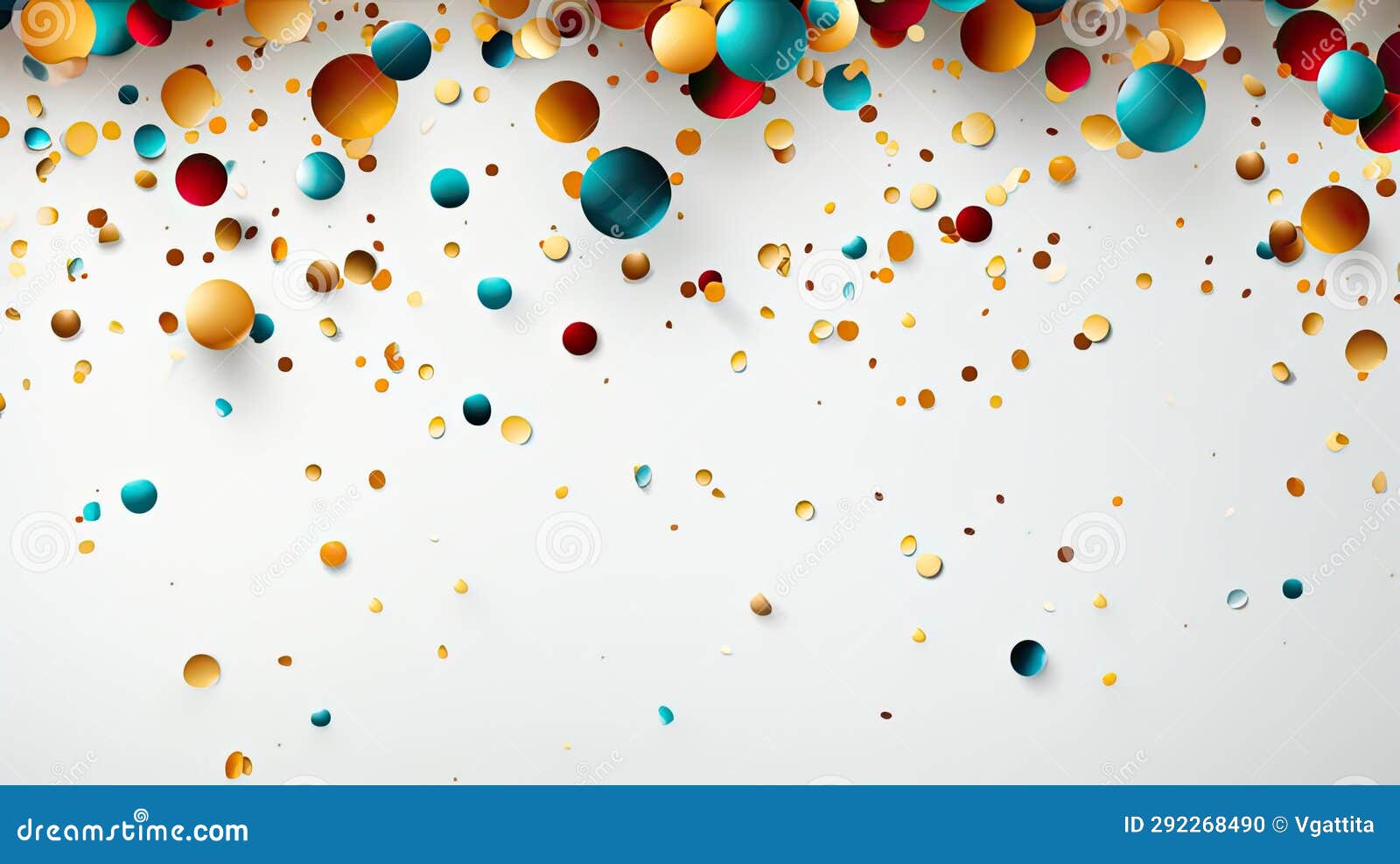 Confetti Template Background on White Stock Illustration - Illustration ...