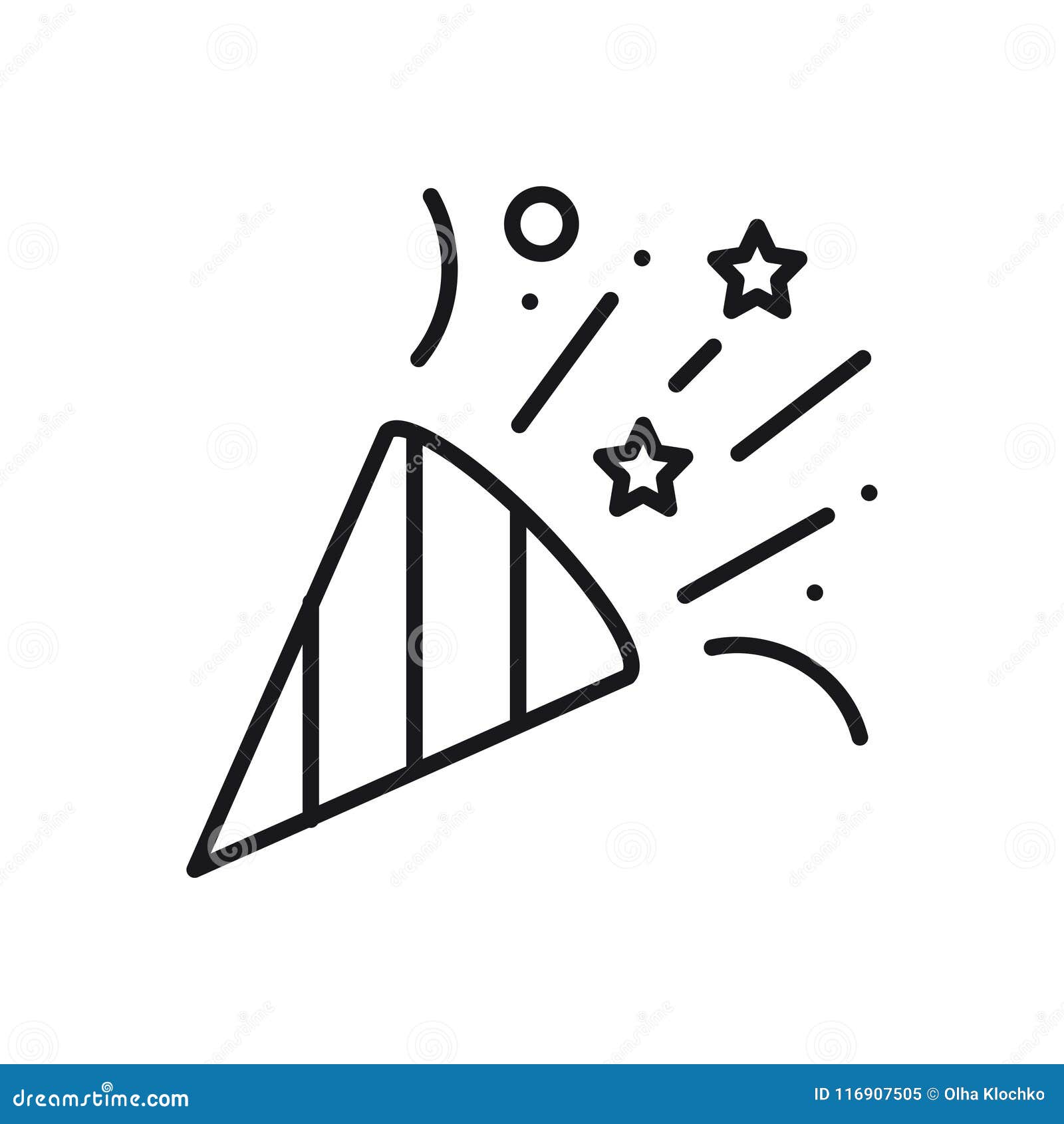 Confetti, Tinsel Icon. Falling Tiny Pieces. Party Celebration Birthday ...