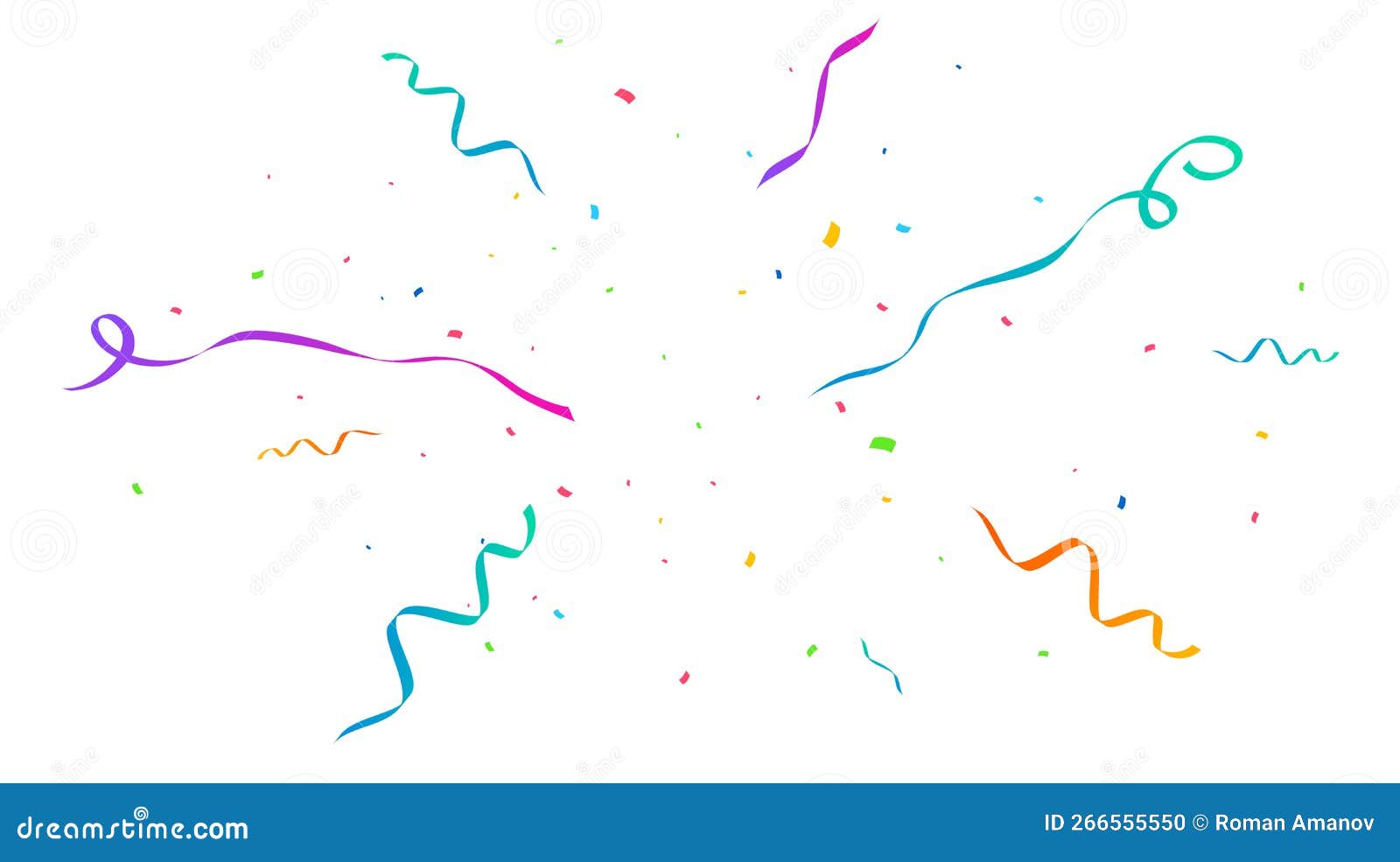 Confetti Vector Background. Party Design with Colorful Confetti. Stock ...