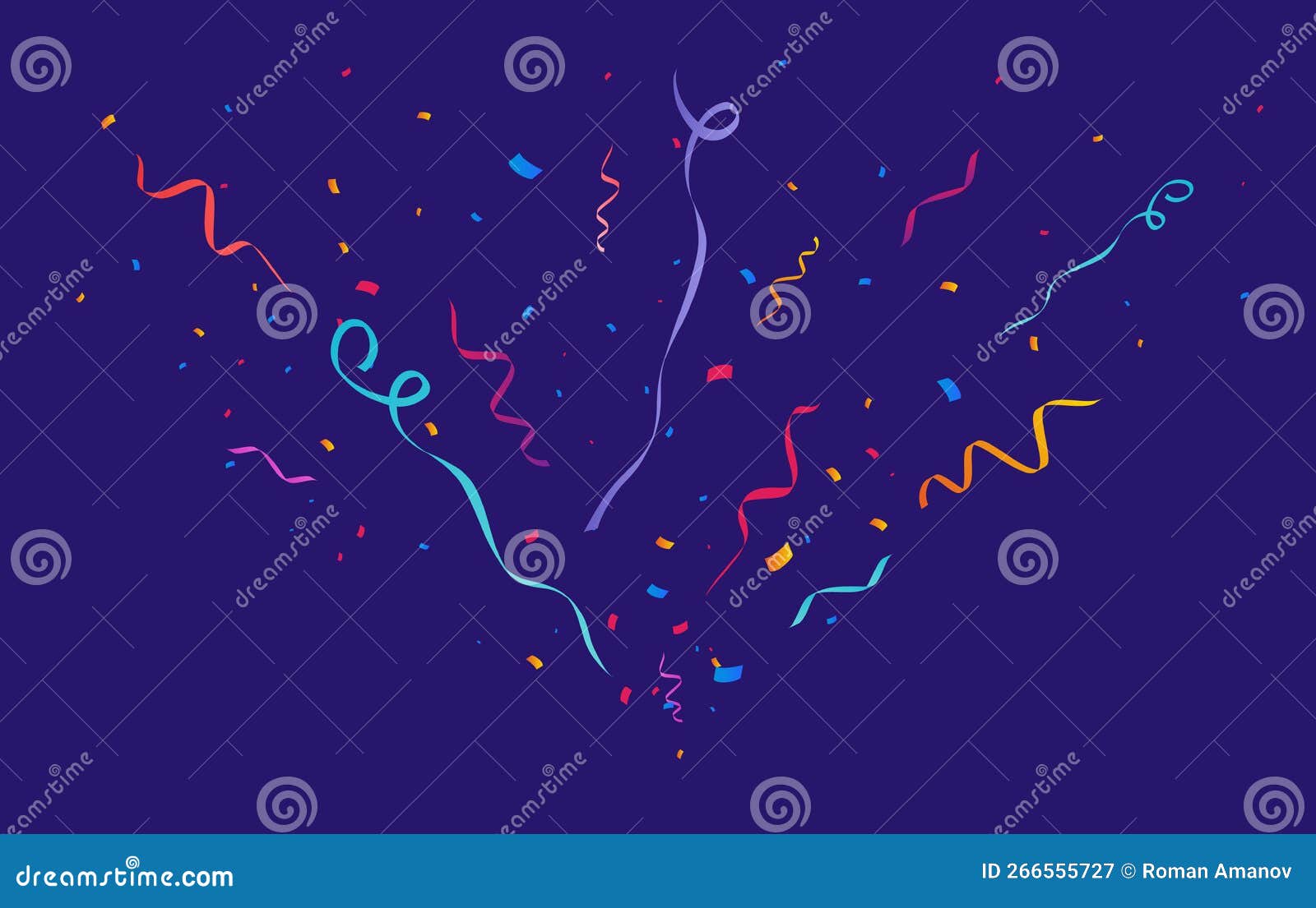Confetti Vector Background. Party Design with Colorful Confetti. Stock ...