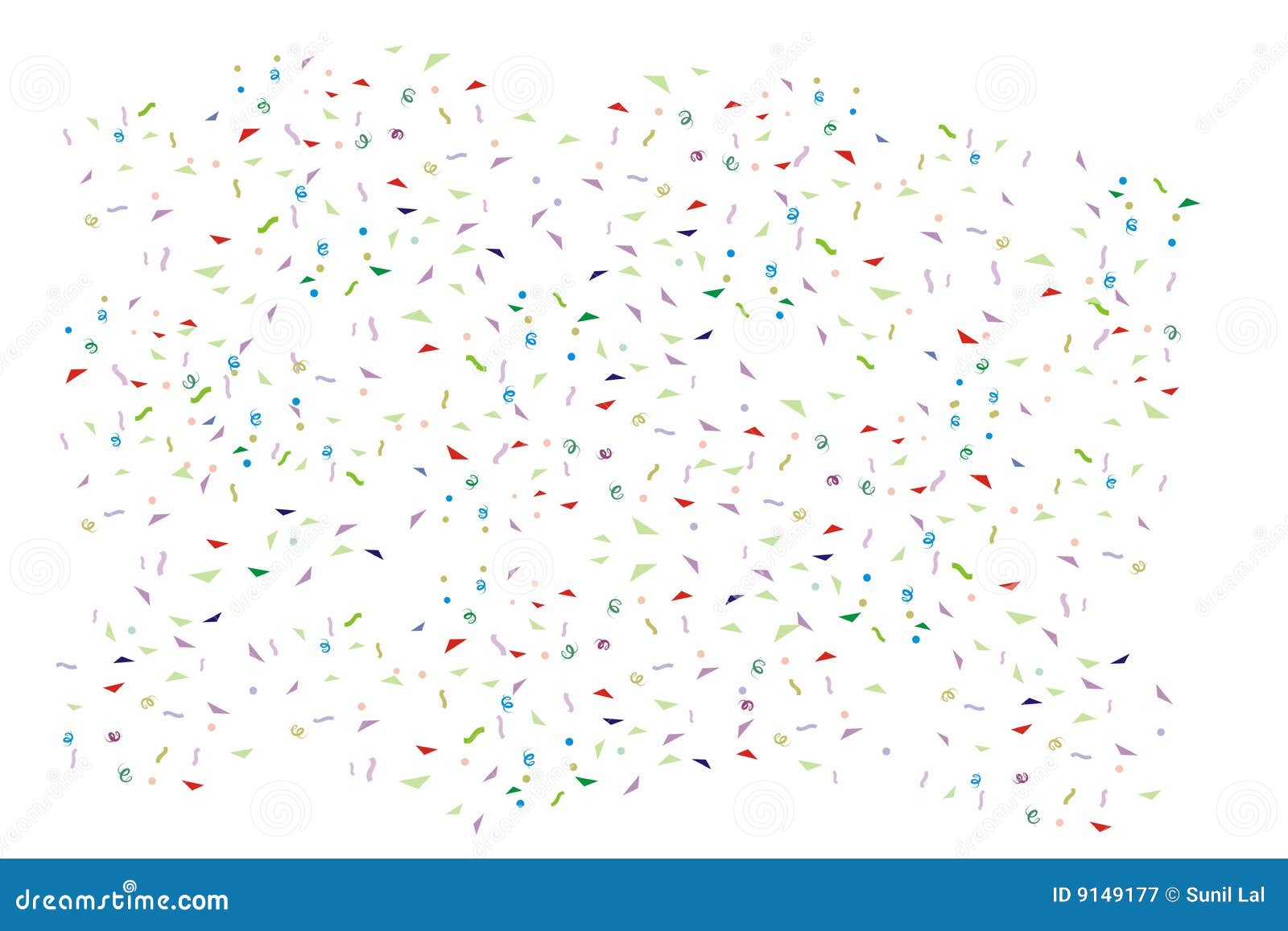 Confetti Vector Illustration. Festive Background | CartoonDealer.com ...