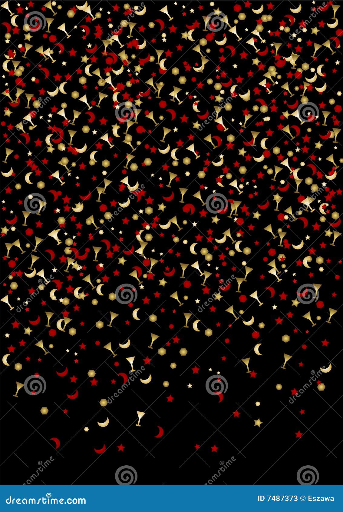 Confetti, Vector Illustration Stock Vector - Illustration of vector ...