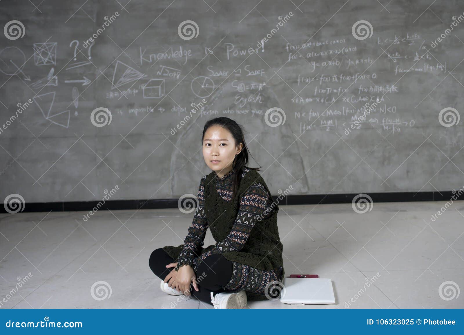 The Confidence of Asian Student Stock Image - Image of desk, cute ...
