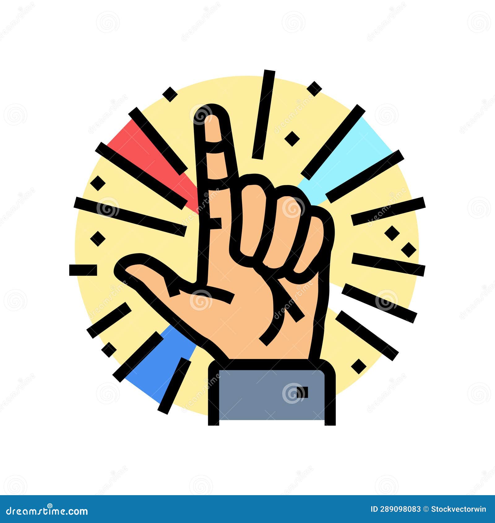 Confidence Boost Succes Challenge Color Icon Vector Illustration Stock ...