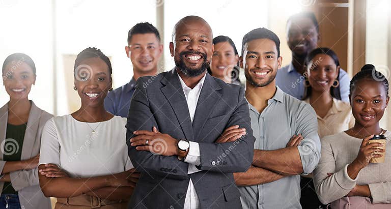 Confidence Comes before Success. Cropped Portrait of a Diverse Group of ... Confidence Comes before Success. Cropped Portrait of a Diverse Group of ...