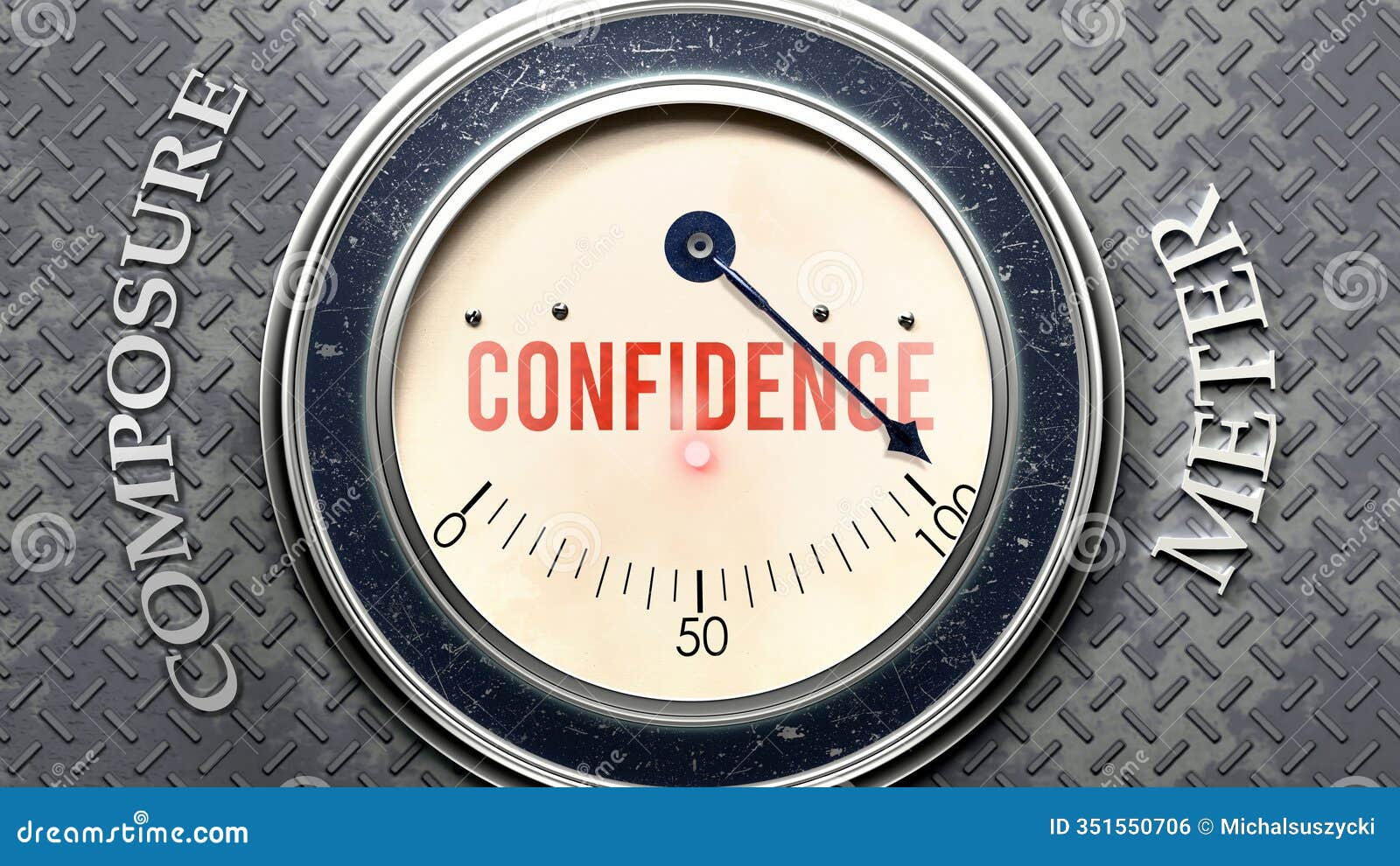 Confidence and Composure that is Hitting a Full Scale, Showing a Very ...