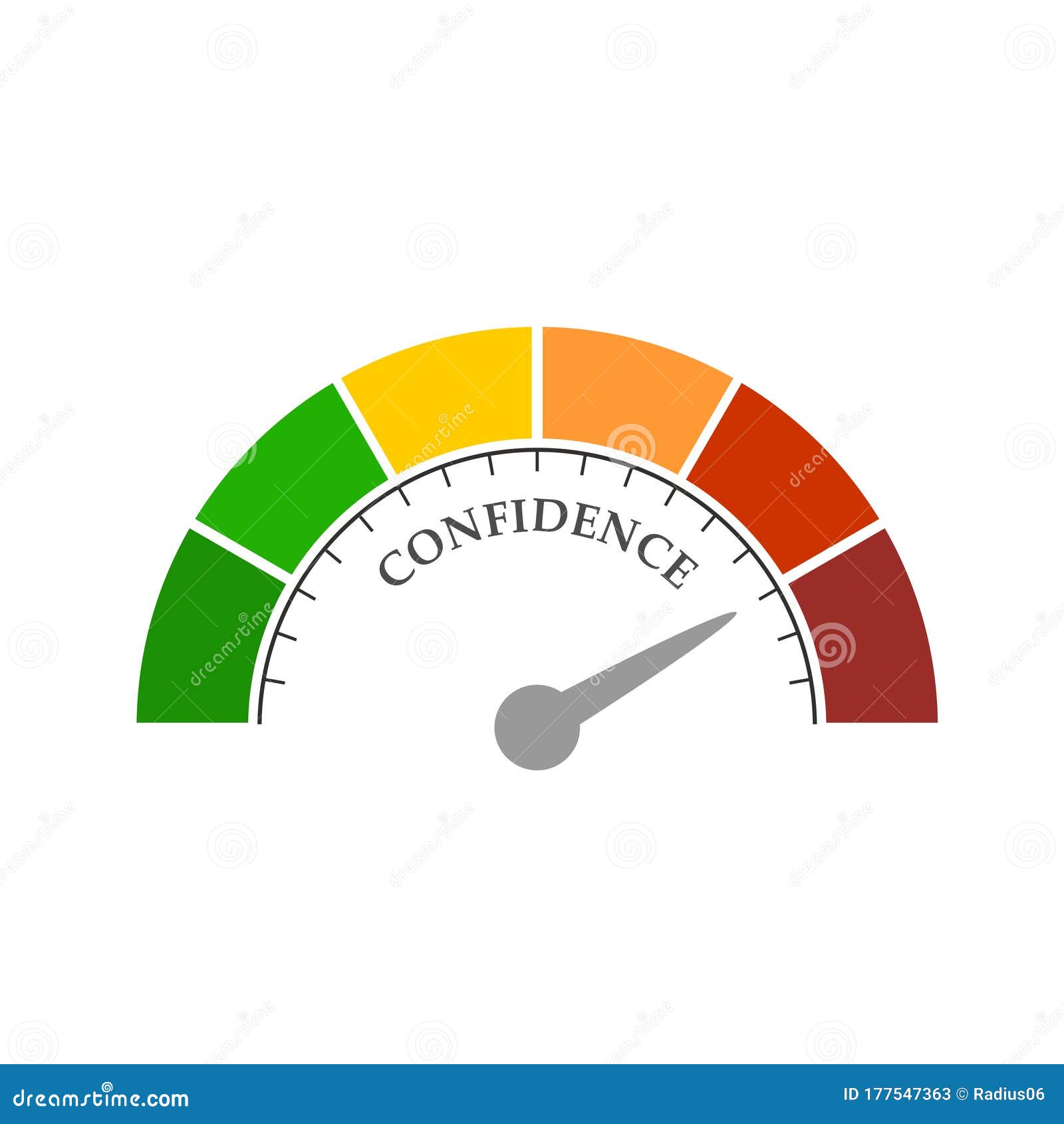 Confidence Level Meter Stock Photography | CartoonDealer.com #25735598