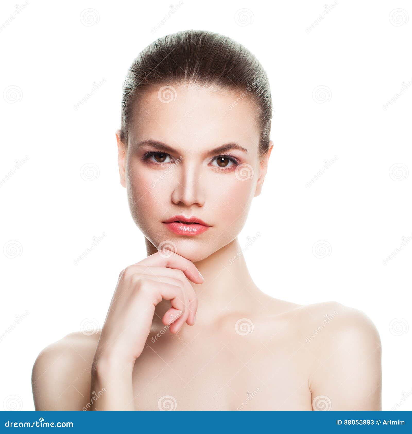 Confidence Woman Spa Model Isolated Stock Image - Image of force, power ...