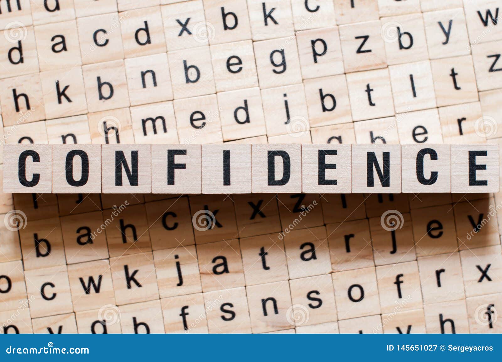 Confidence word concept stock image. Image of emotion - 145651027