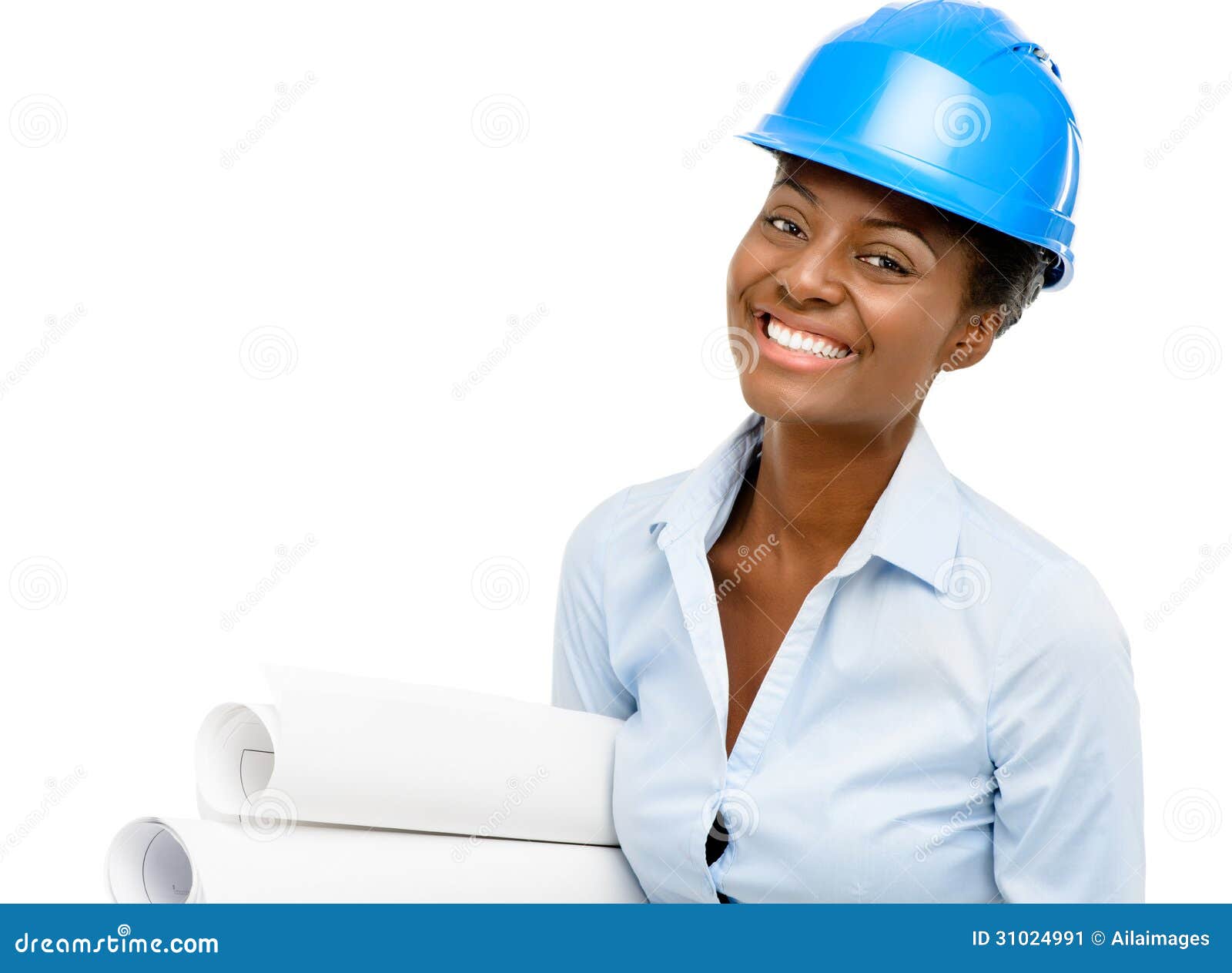 Confident African American Woman Architect Smiling White Background ... Confident African American Woman Architect Smiling White Background ...