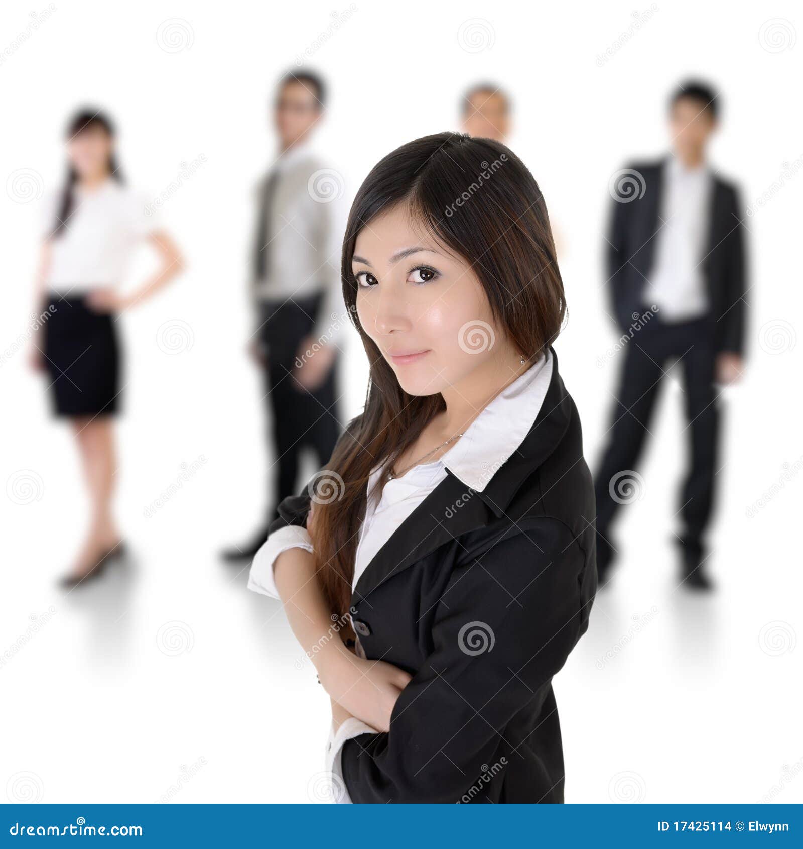 Confident Asian leader stock photo. Image of business - 17425114