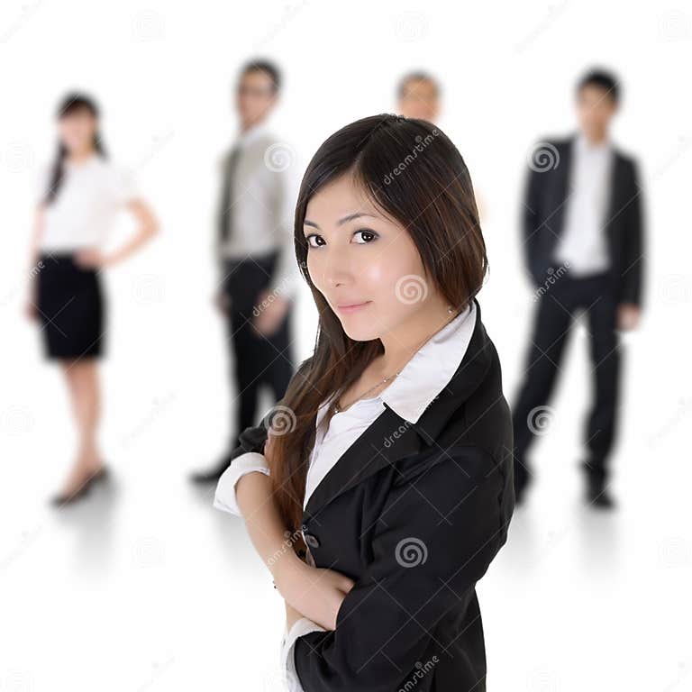 Confident Asian leader stock photo. Image of business - 17425114
