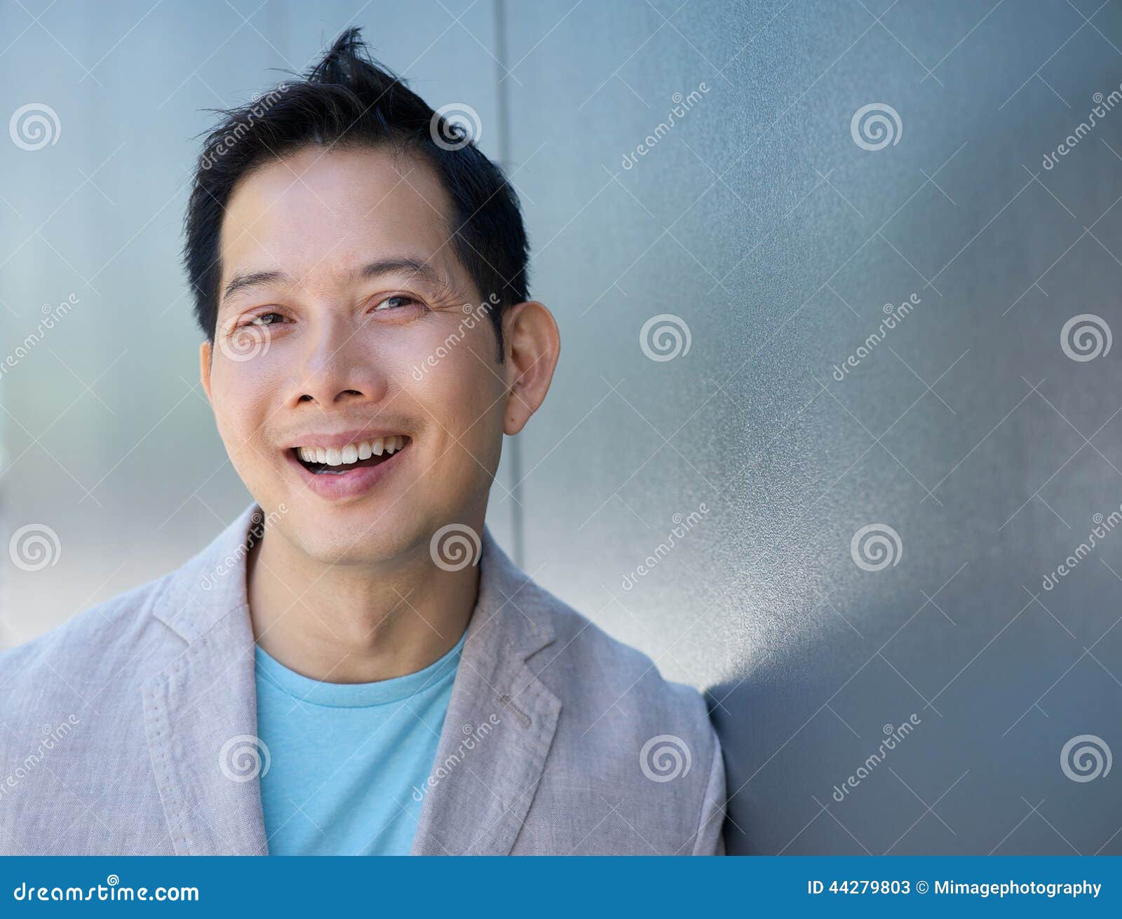 Confident Asian Man Smiling Stock Image - Image of horizontal, chinese ...