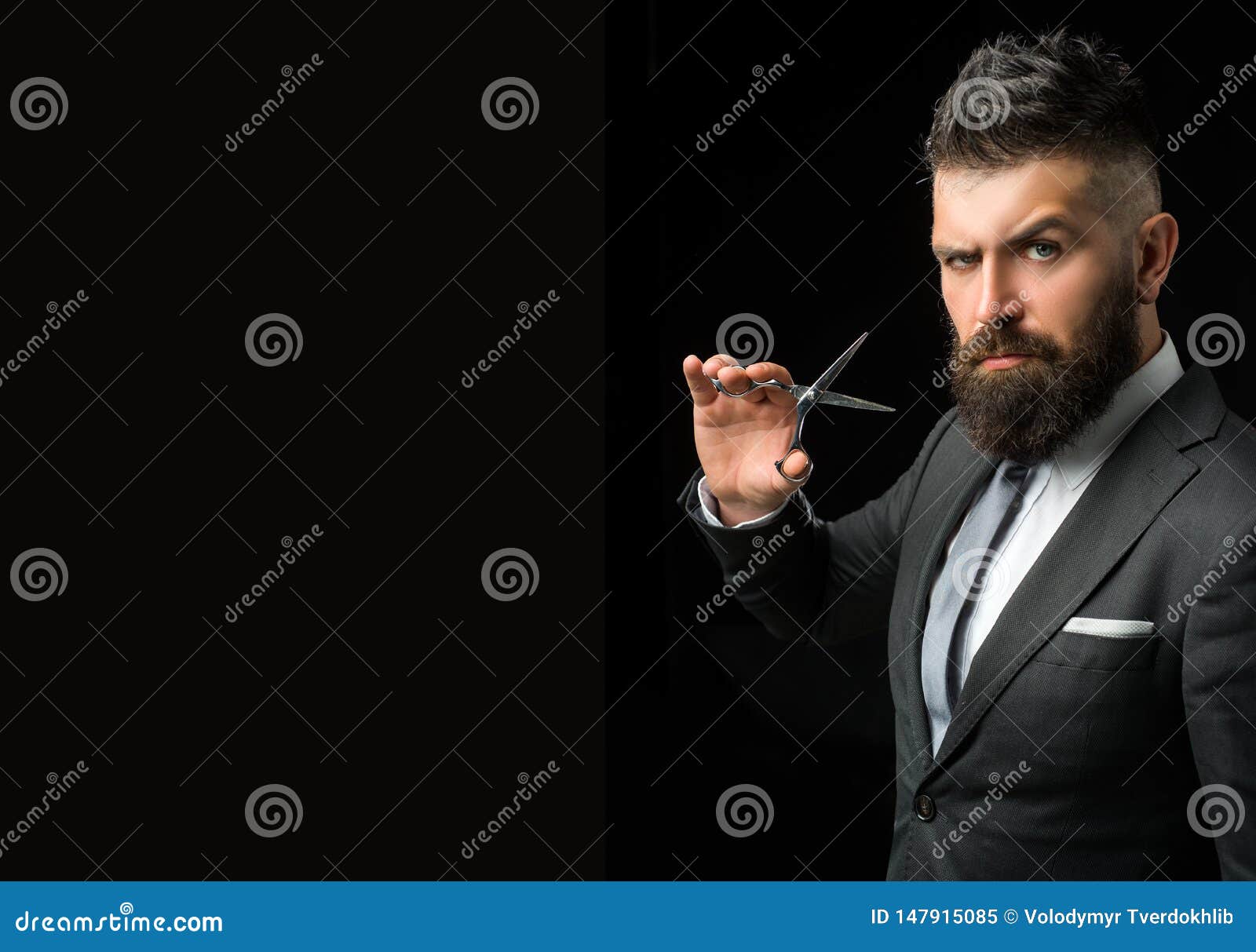 Confident Barber at Barbershop. Barber and Hairdresser Salon. Beard ... Confident Barber at Barbershop. Barber and Hairdresser Salon. Beard ...