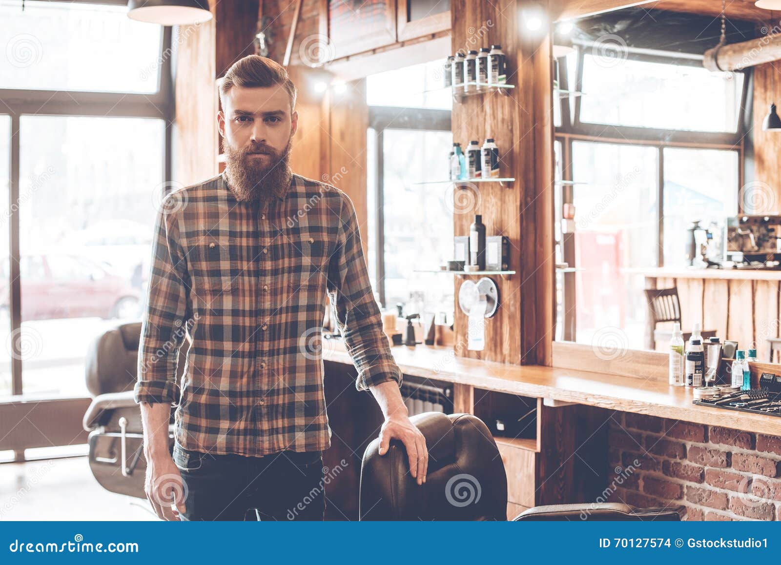 Confident barber expert. stock photo. Image of grooming - 70127574 Confident barber expert. stock photo. Image of grooming - 70127574