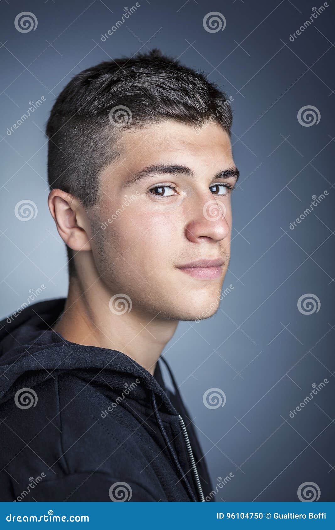 Confident boy portrait stock photo. Image of white, student - 96104750