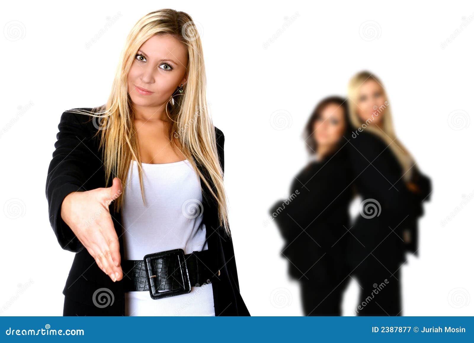 Confident Business Handshake Stock Image - Image of female ...
