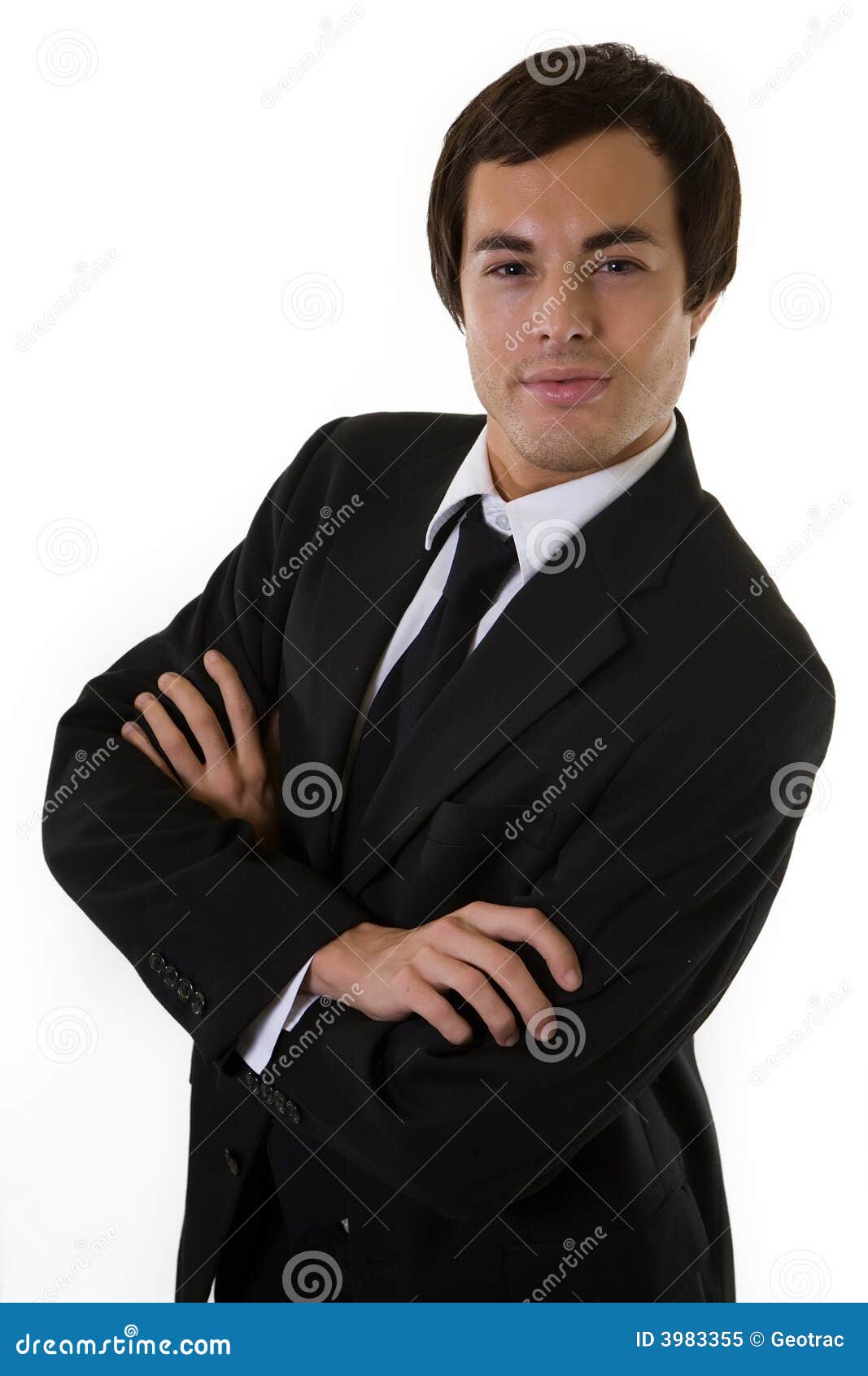 Confident business man stock image. Image of career, attire - 3983355