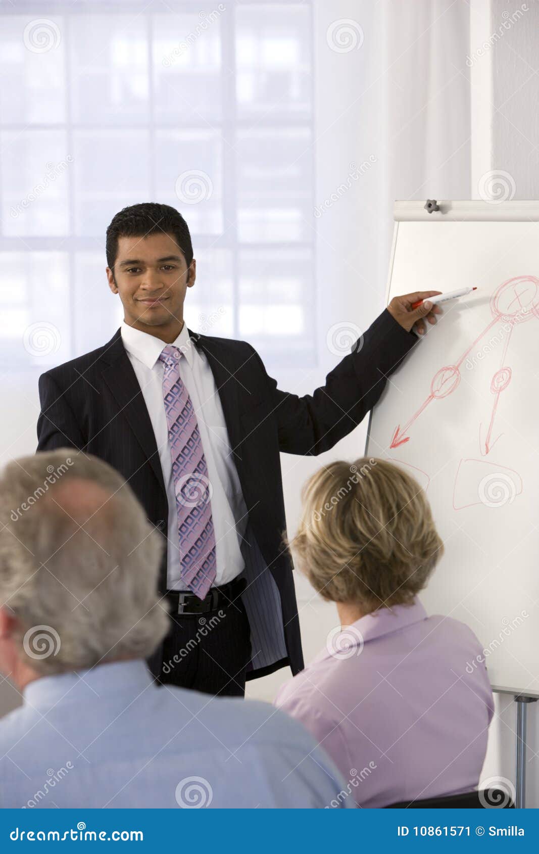 Confident Business Man Giving Presentation. Stock Image - Image of ... Confident Business Man Giving Presentation. Stock Image - Image of ...