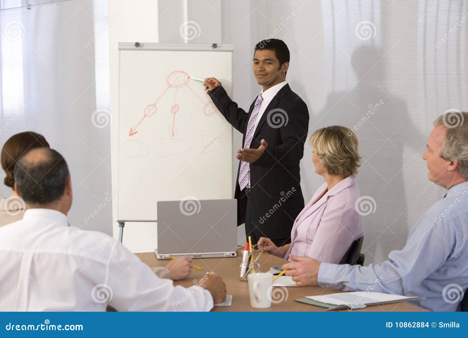 Confident Business Man Giving Presentation. Stock Photo - Image of ... Confident Business Man Giving Presentation. Stock Photo - Image of ...