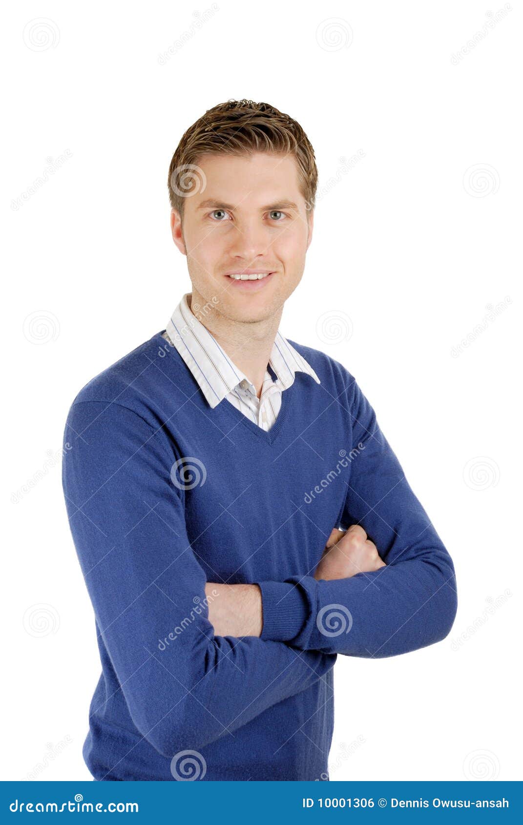 Confident Business Man Smiling Stock Photo - Image of success, serious ...