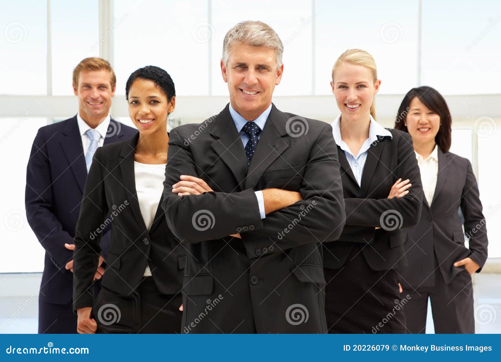 Confident business people stock image. Image of smiling - 20226079