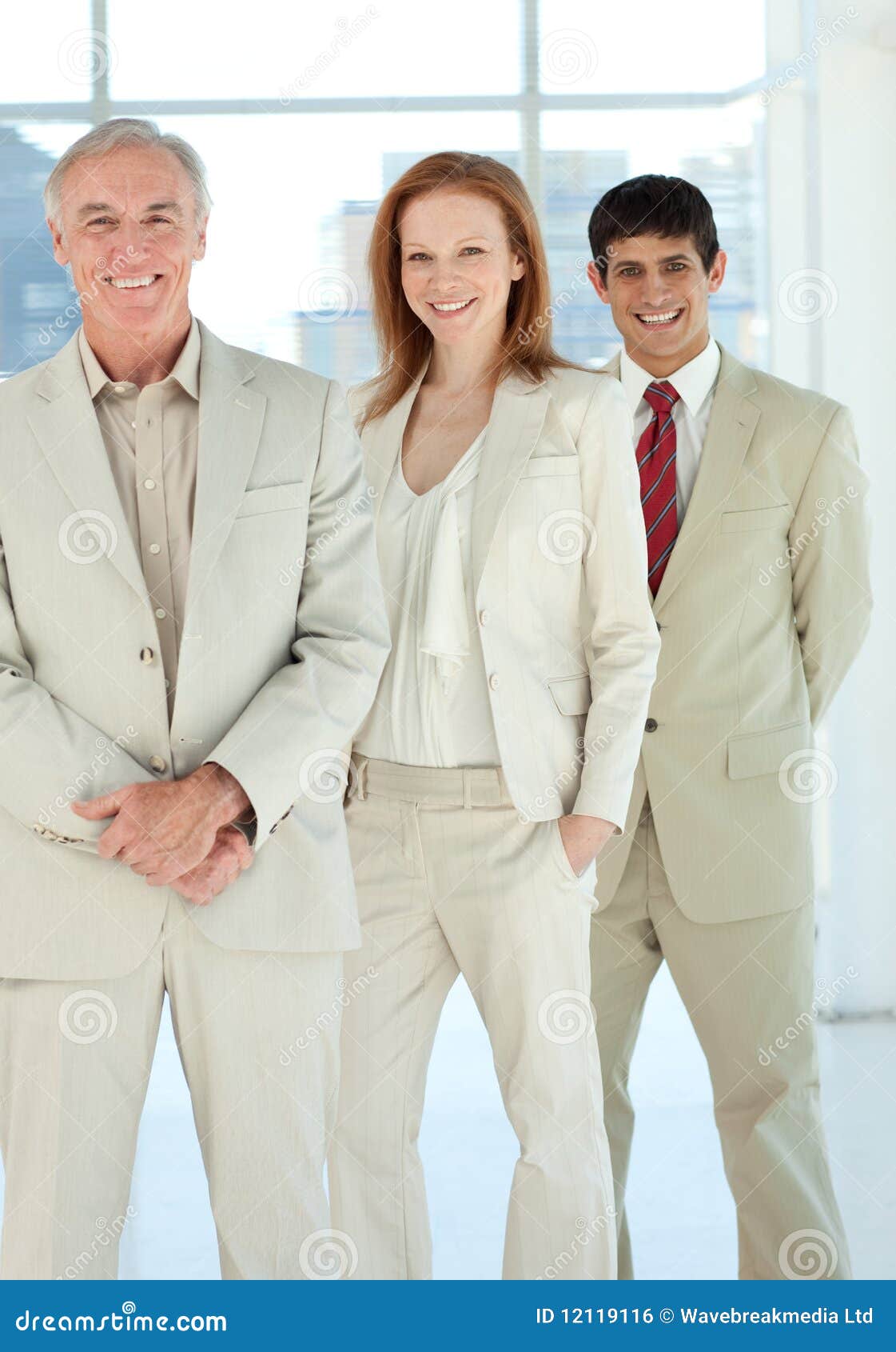 Confident Business People Standing Together Stock Photo - Image of ...