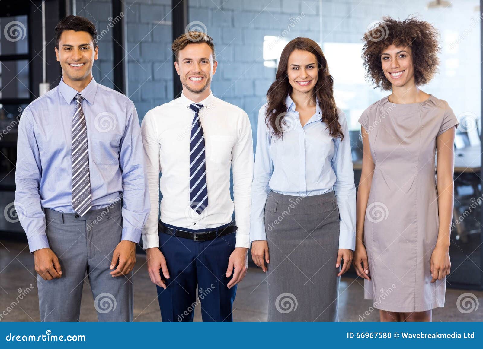 Confident Business Team in Office Stock Photo - Image of colleagues ...