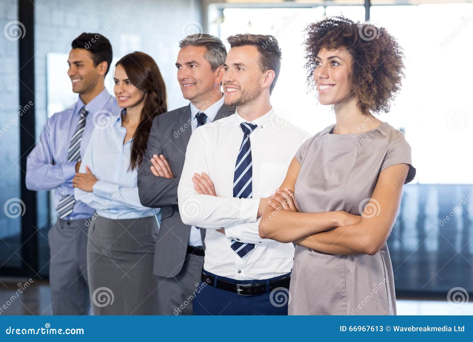 Confident Business Team in Office Stock Image - Image of classy, away ...