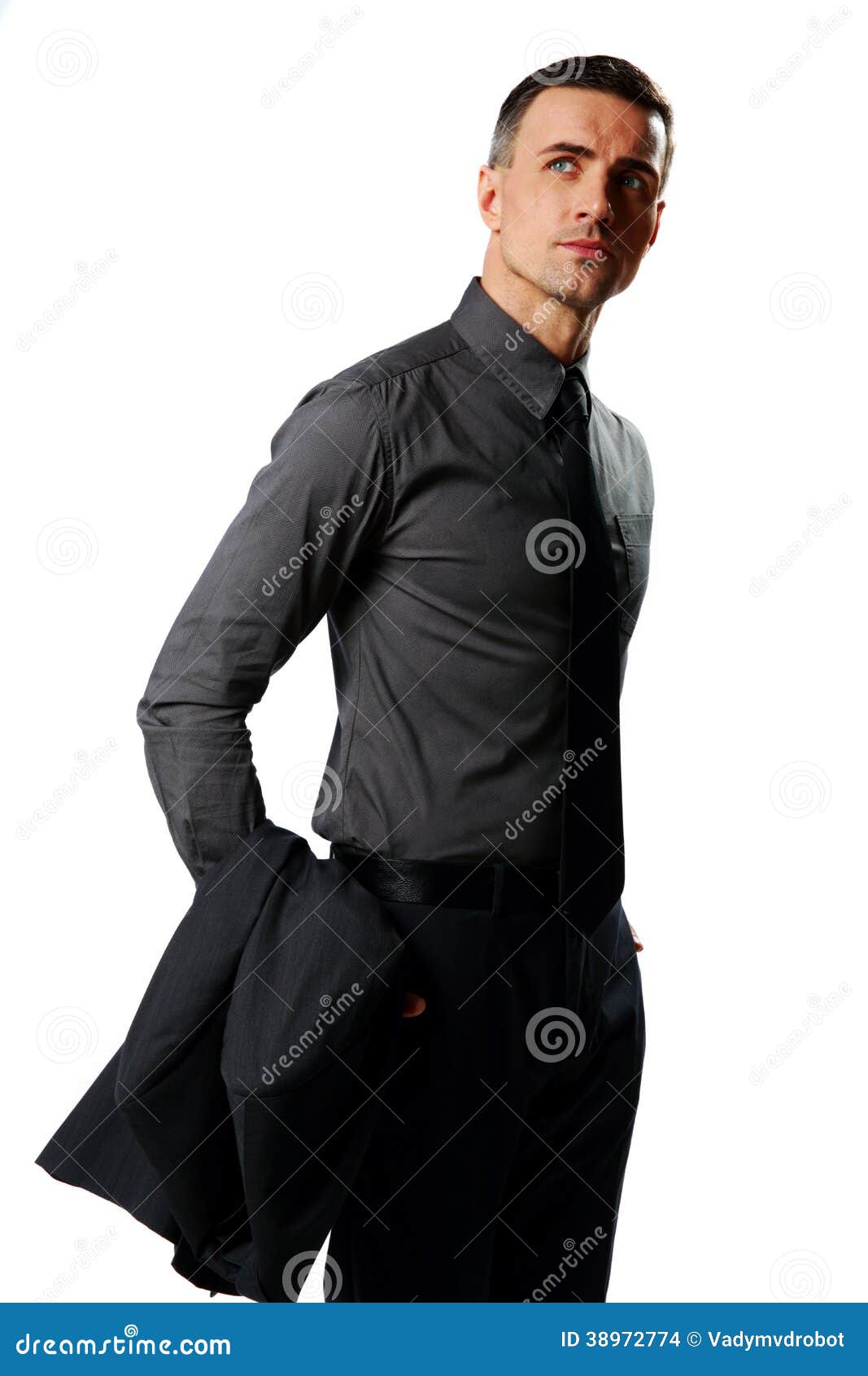 Confident Businessman Standing And Looking Up Stock Photo - Image of ... Confident Businessman Standing And Looking Up Stock Photo - Image of ...