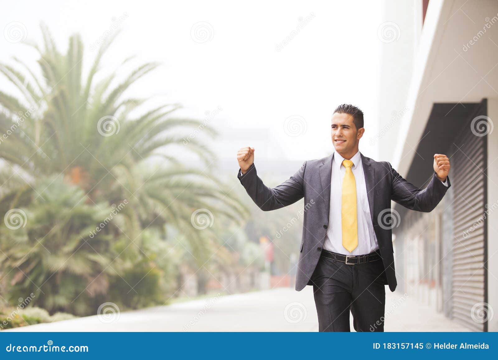Confident Businessman Walking Stock Image - Image of motivation ...