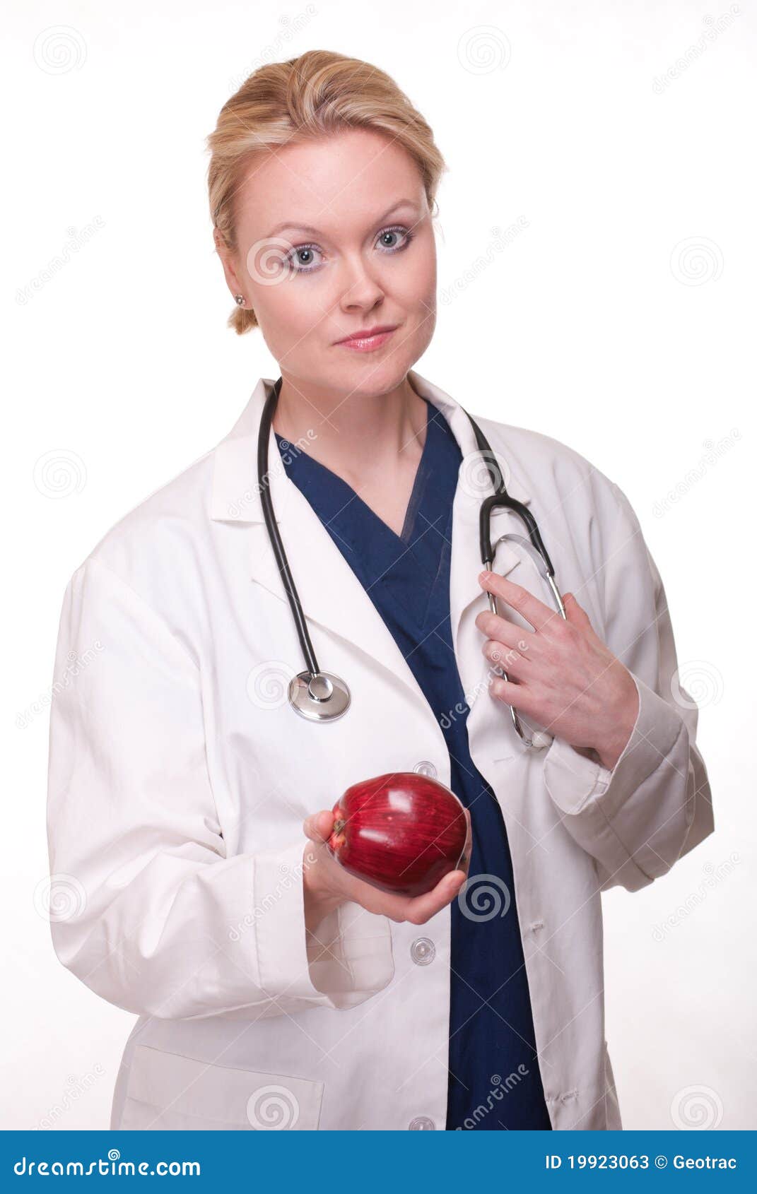Confident Caucasian Woman Doctor Stock Image - Image of beautiful ...