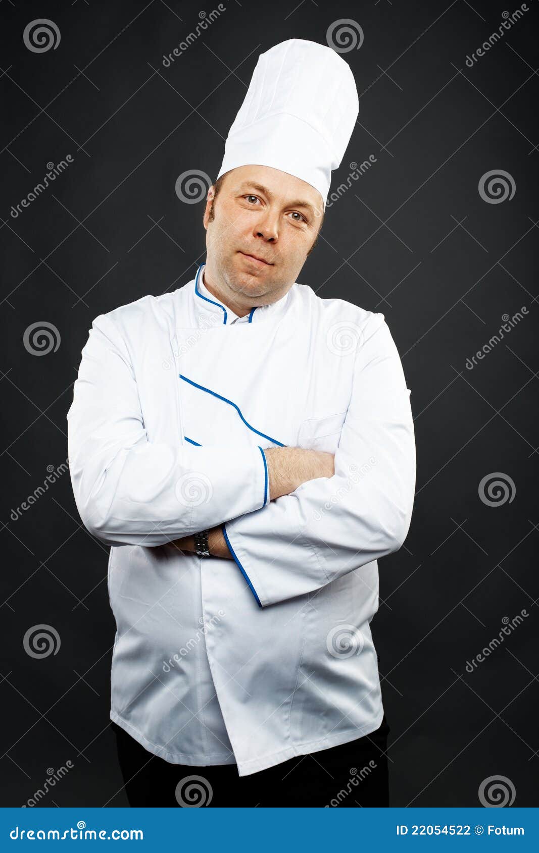 Confident chef stock photo. Image of mature, chef, people - 22054522