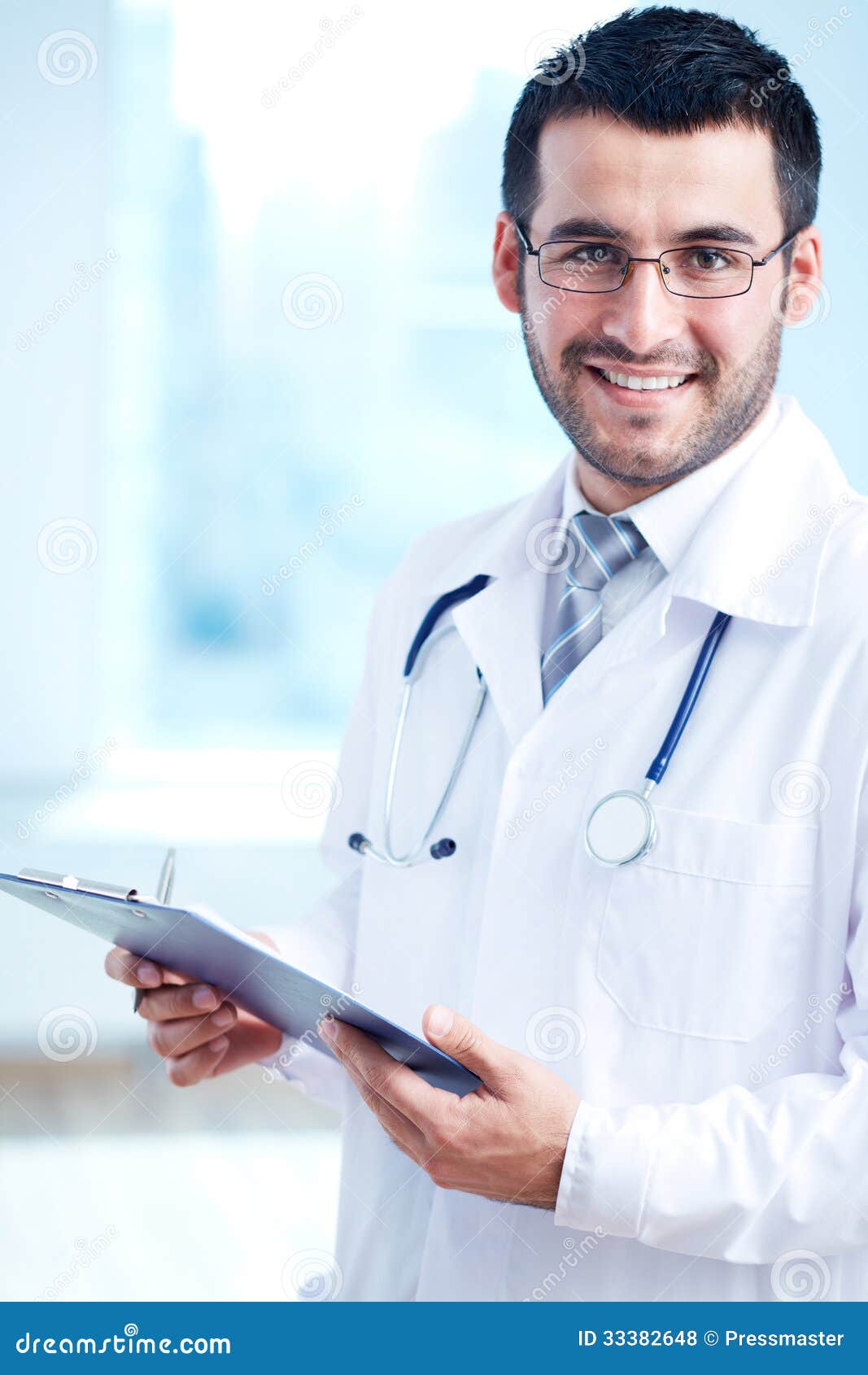Confident clinician stock photo. Image of physician, person - 33382648
