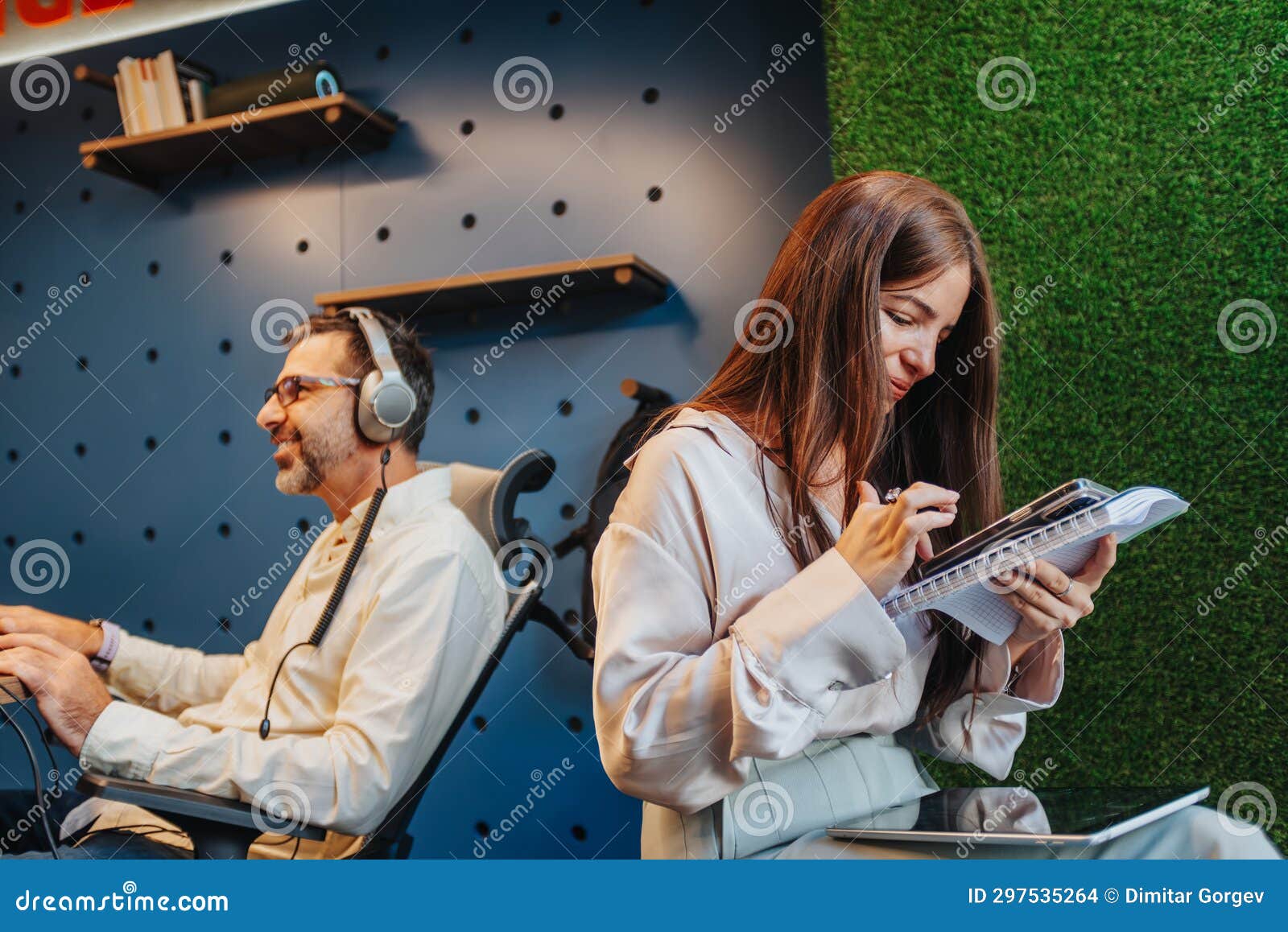 Multigenerational Team of Business Professionals Collaborating in a ...