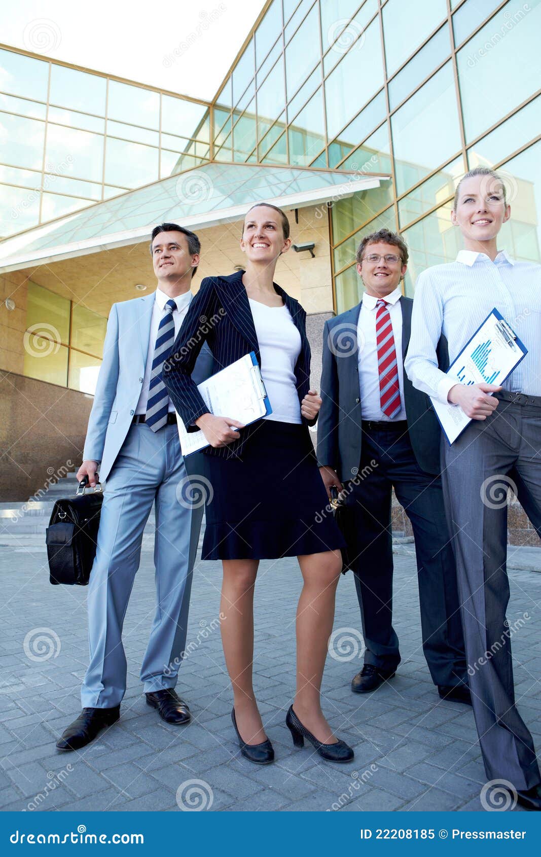 Confident companions stock image. Image of paper, outside - 22208185