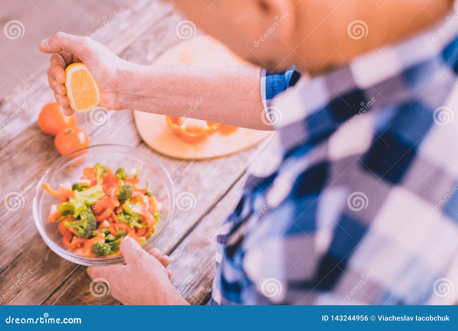 Confident Cook Preparing Something Unusual at Home Stock Photo - Image ...
