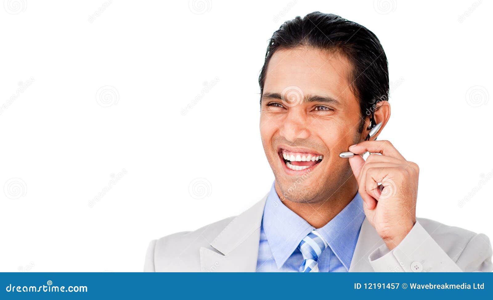 Confident Customer Service Agent with Headset on Stock Image - Image of ...