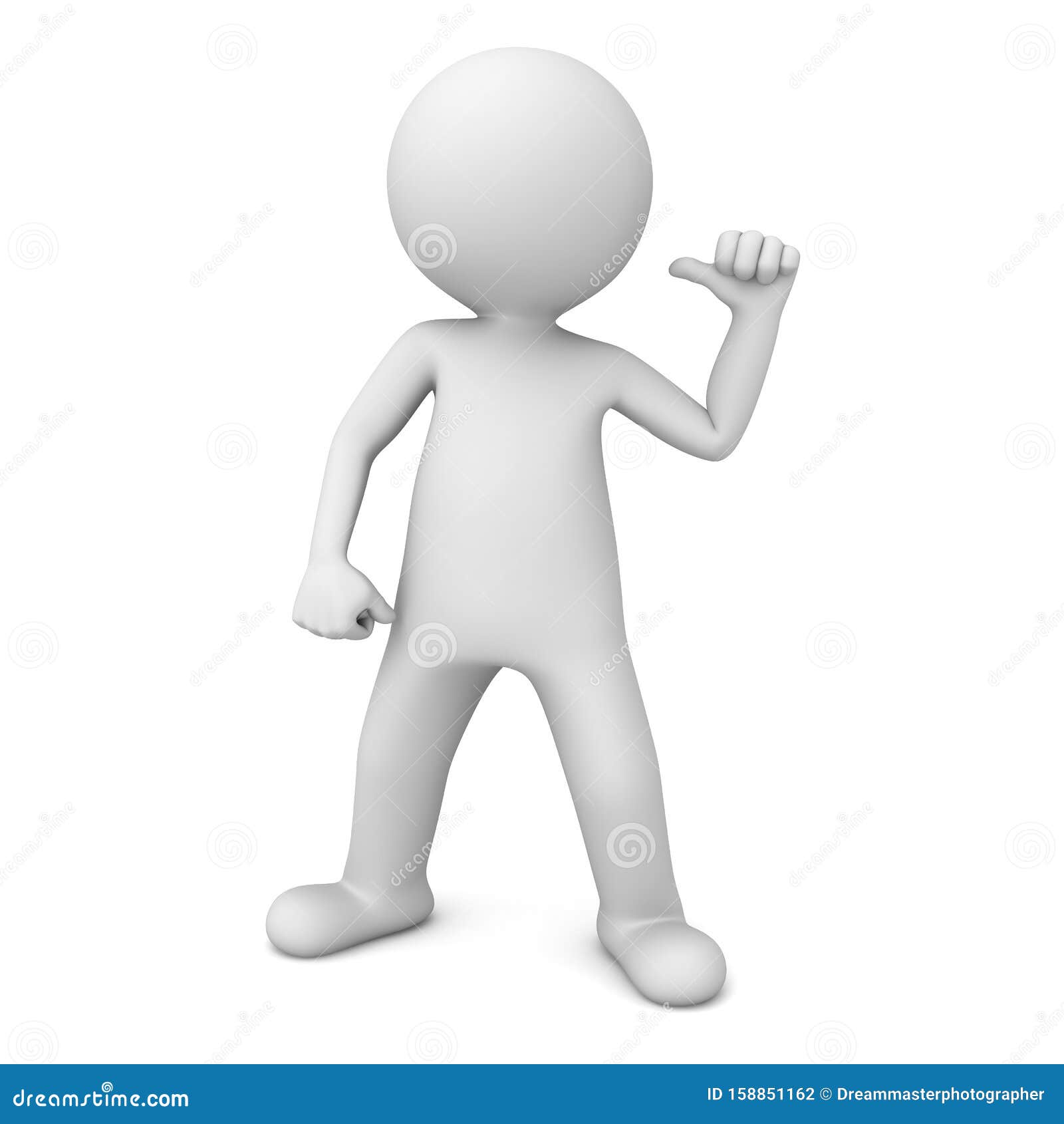 Confident 3d Man Standing Isolated Over White Background Stock ... Confident 3d Man Standing Isolated Over White Background Stock ...