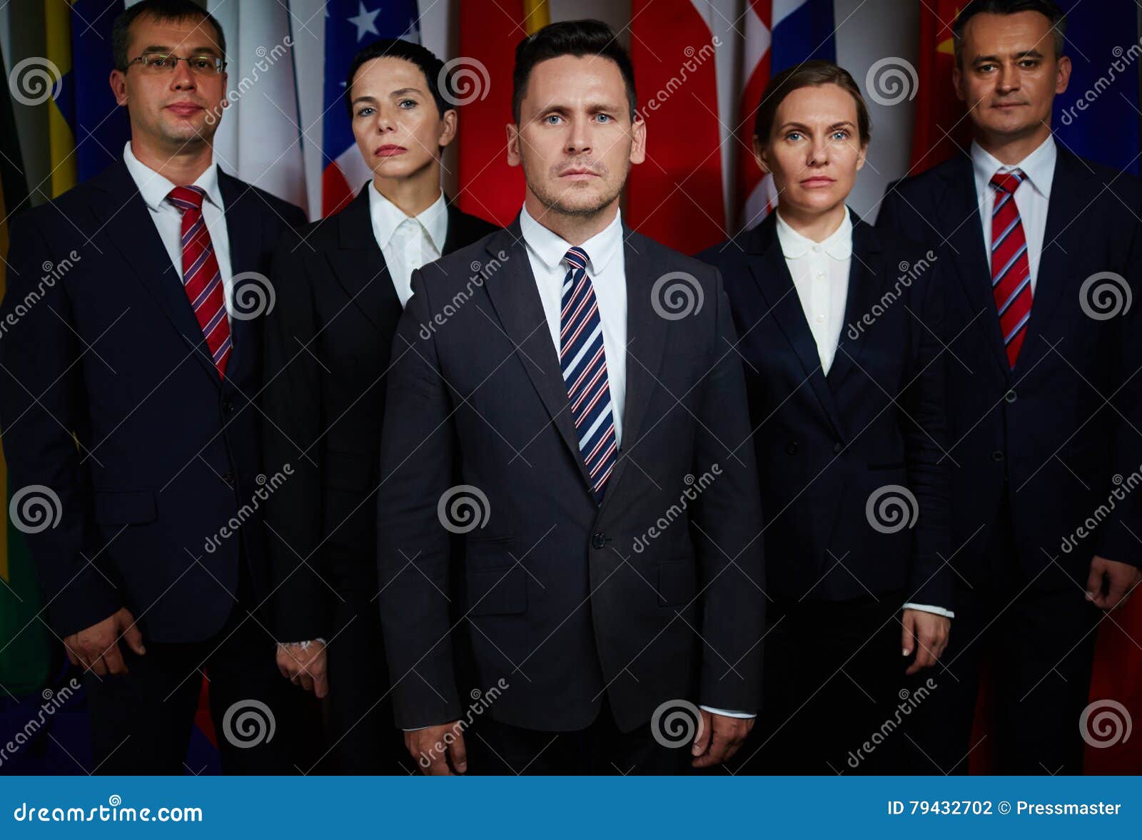 Confident delegates stock photo. Image of looking, session - 79432702