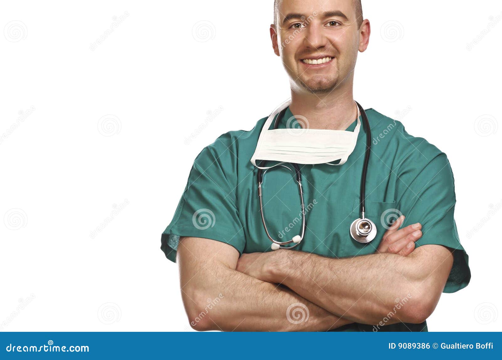 Confident doctor stock photo. Image of handsome, cheerful - 9089386