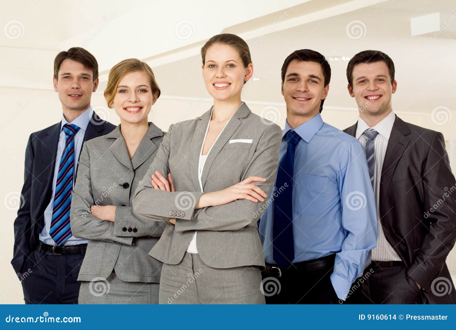 Confident employer stock photo. Image of crossed, corporate - 9160614