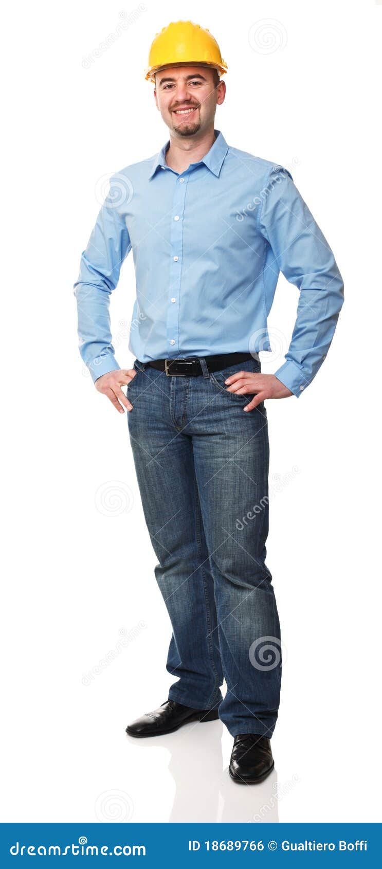 Confident engineer stock photo. Image of engineer, friendly - 18689766