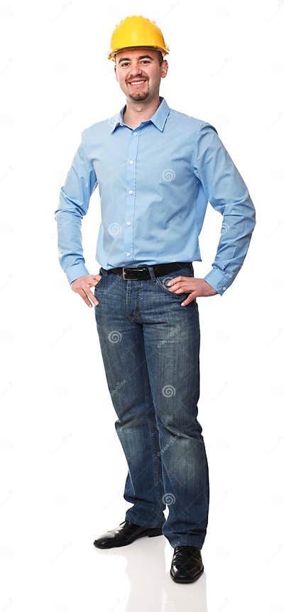 Confident engineer stock photo. Image of engineer, friendly - 18689766