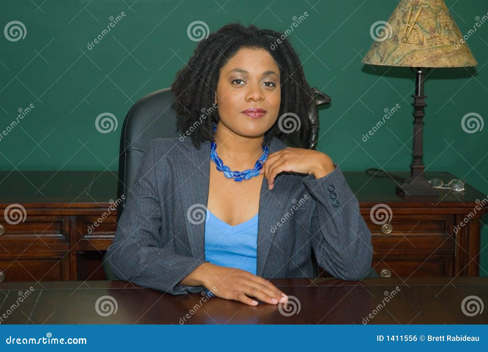 Confident Female Business Executive Stock Photo - Image of african ...