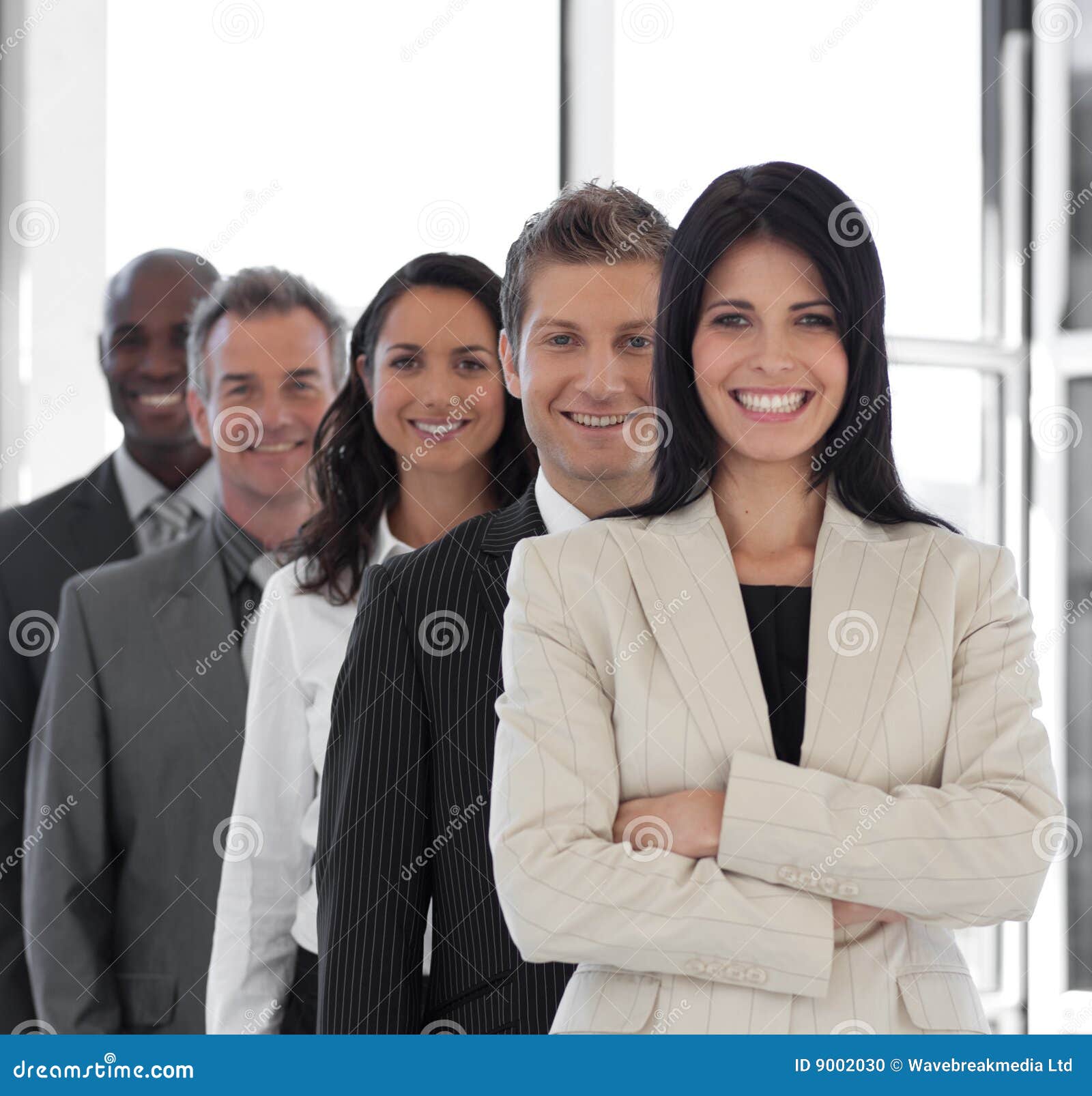 Confident Female Business Leader Stock Photo - Image of group, collar ...