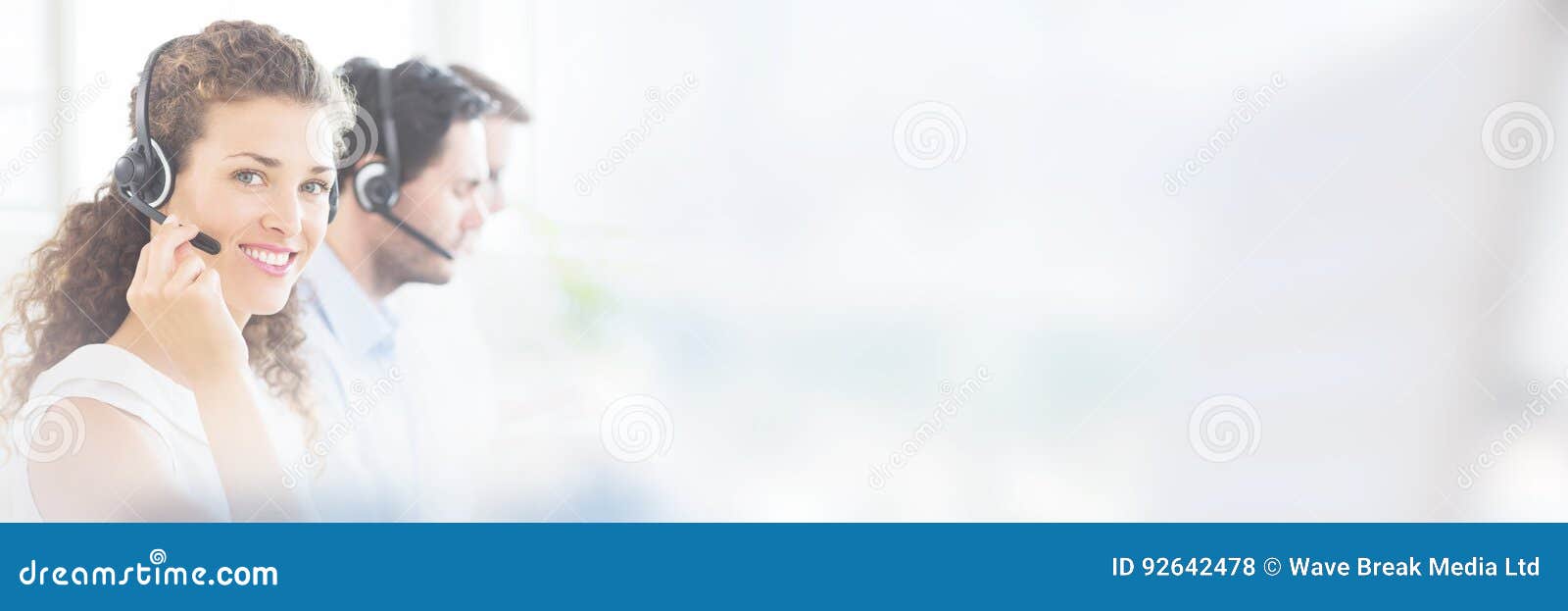 Confident Female Call Center Agent Stock Photo - Image of customer ...